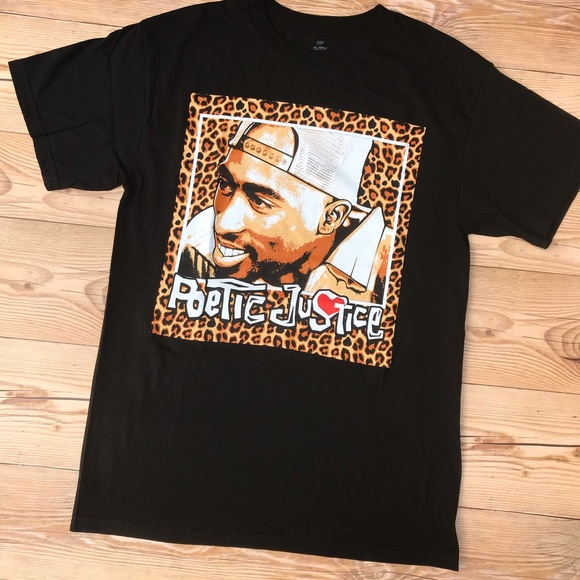 Shirts | Poetic Justice 2 Pac Mens Black Cotton Tshirt | Poshmark